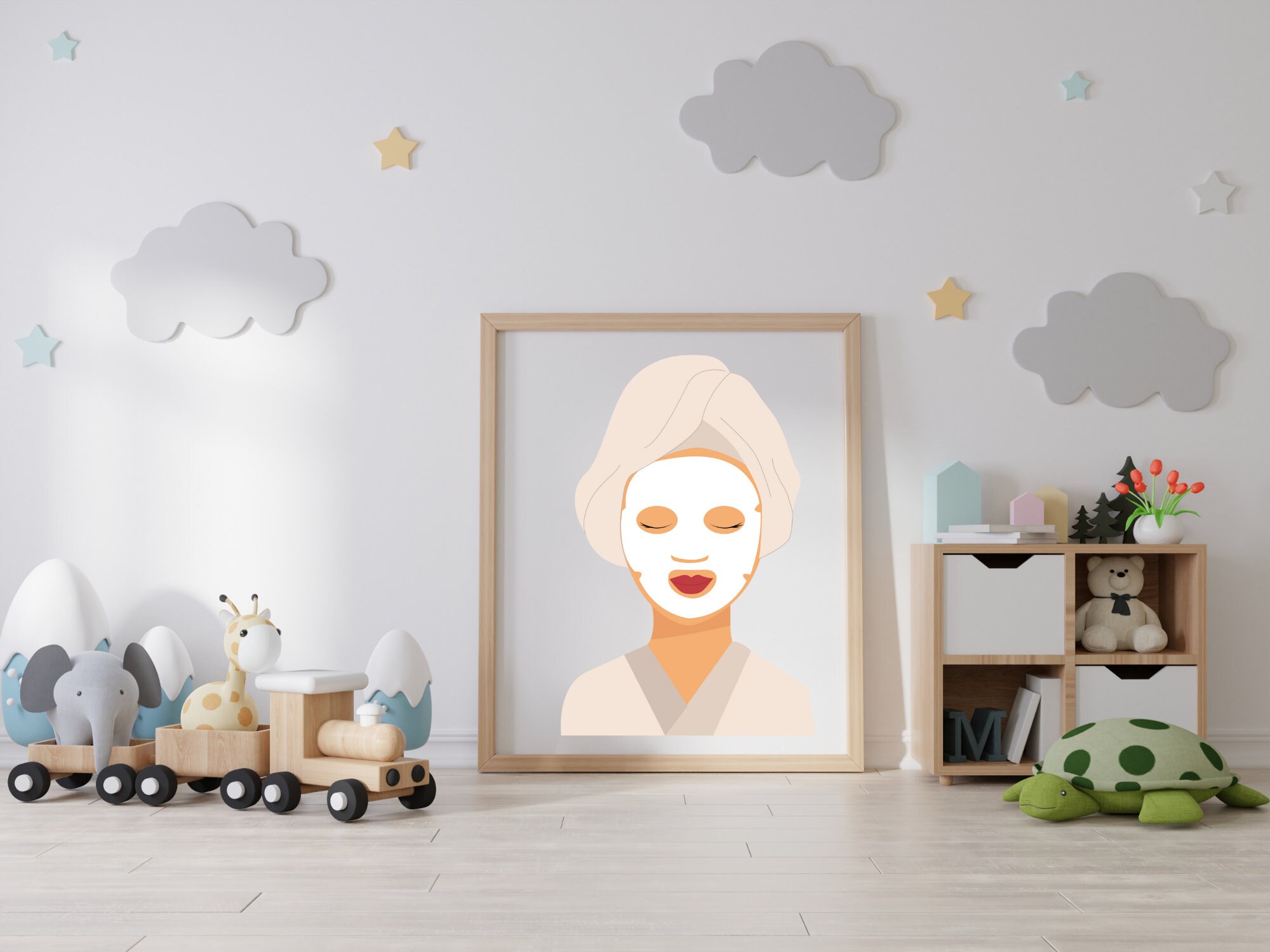 Spa Day Clipart, Cute Spa Girl, Self Care, Spa Birthday, Manicure ...