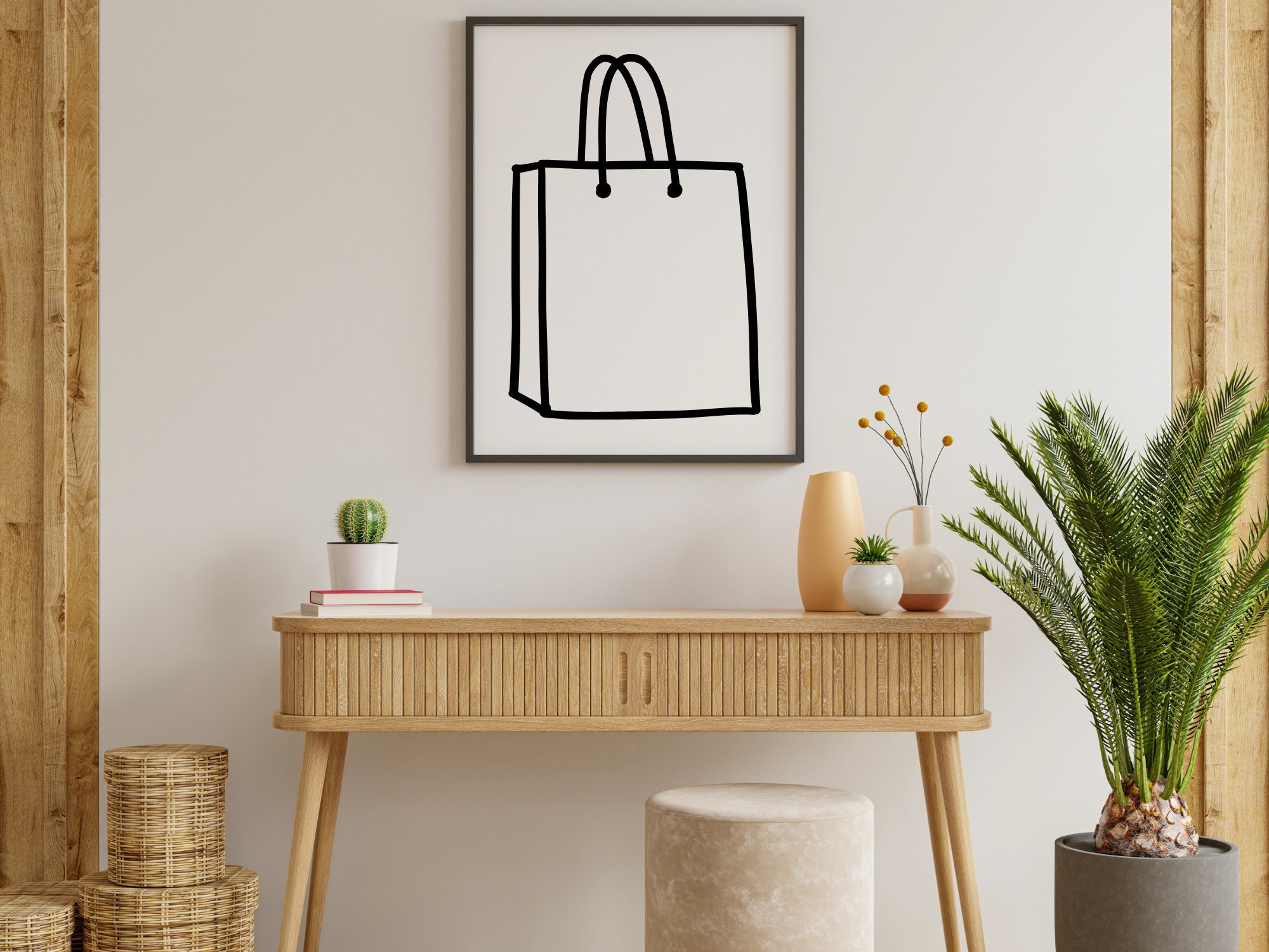 Paper Bag SVG Cut File, Shopping Bag Svg, Shopping Clipart, Grocery Bag ...