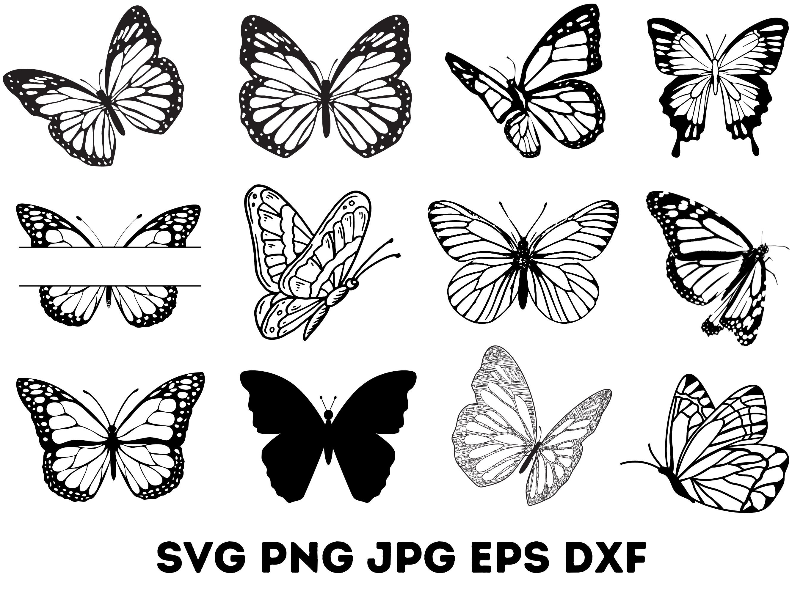 Butterfly SVG Bundle , Butterfly PNG Bundle ,butterfly Clipart ...