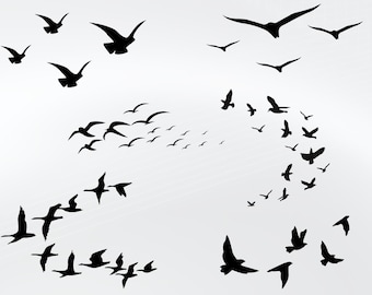 Flock of Birds Svg Bundle\ SVG\ JPG\ PNG\ Commercial Use\ Digital Cut ...