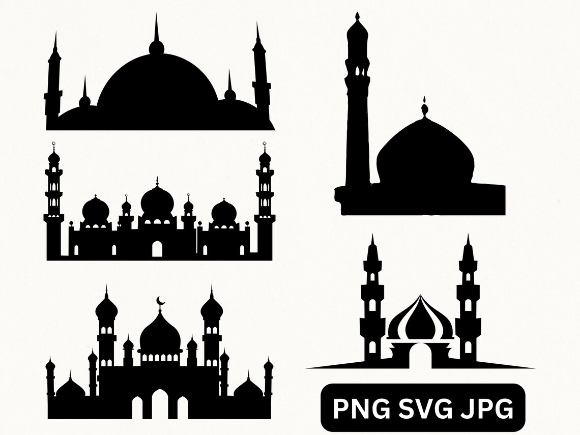 Mosque SVG, Mosque PNG, Mosque Clipart, Mosque Cut File, Islamic Png ...