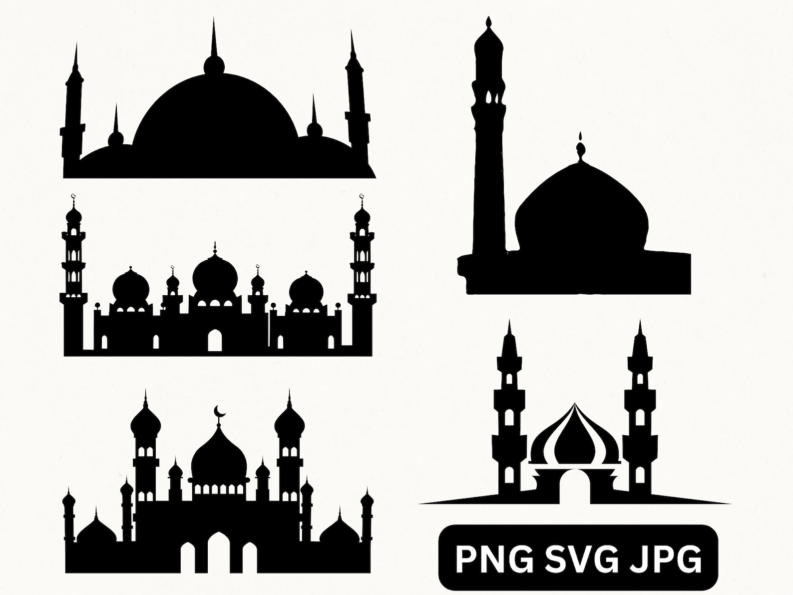 Mosque SVG, Mosque PNG, Mosque Clipart, Mosque Cut File, Islamic Png ...
