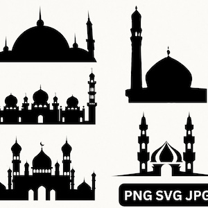 Mosque SVG, Mosque PNG, Mosque Clipart, Mosque Cut File, Islamic Png ...