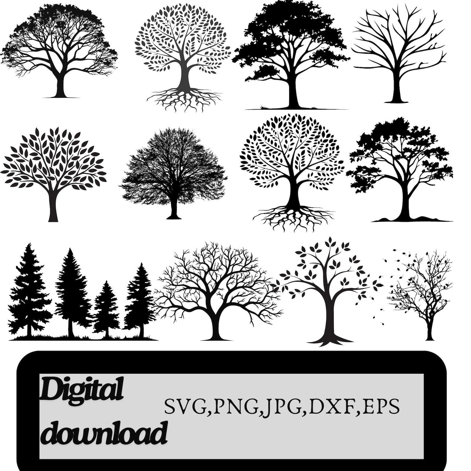 Tree of Life SVG PNG, Instant Download, Mega Pack, Celtic Time, Clipart ...