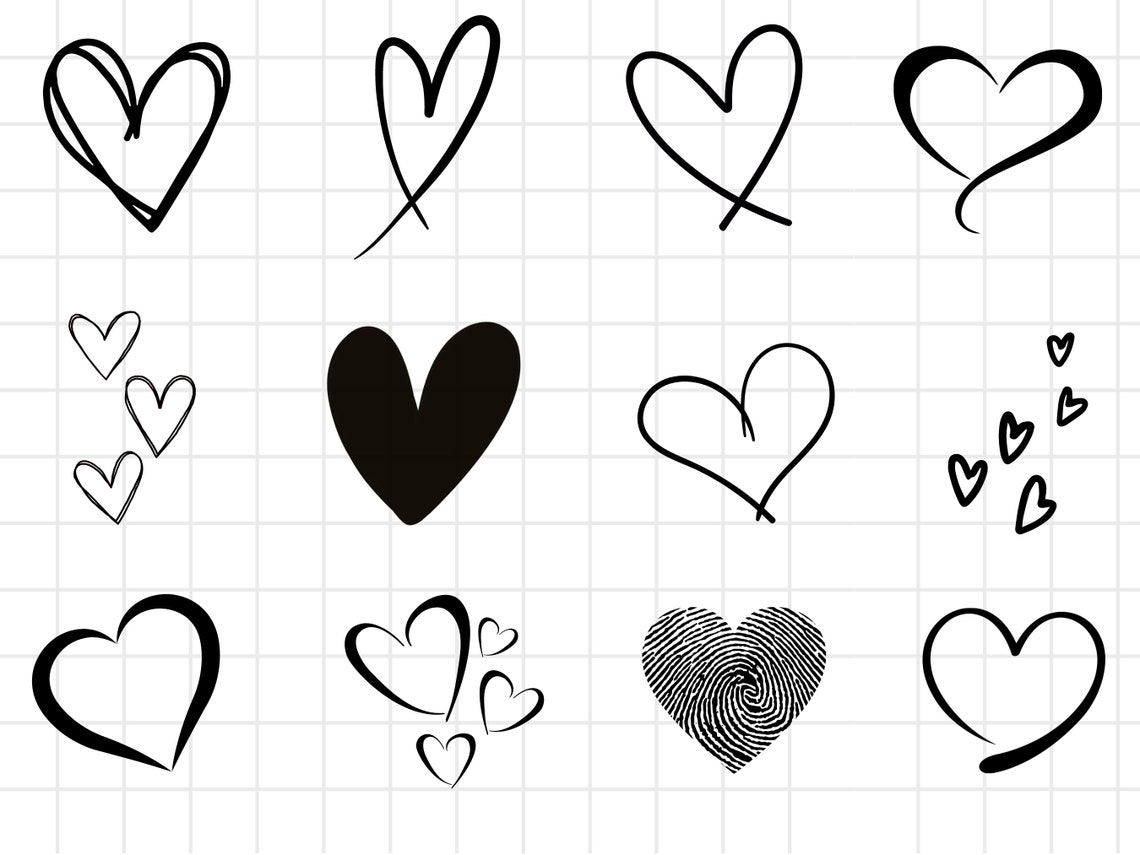 Heart Svg Bundle , Hearts Svg, Love Svg, Valentine Days Svg, Cute Heart ...