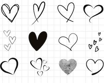 Heart Svg Bundle Hearts Svg, Love Svg, Valentine Days Svg, Cute Heart ...