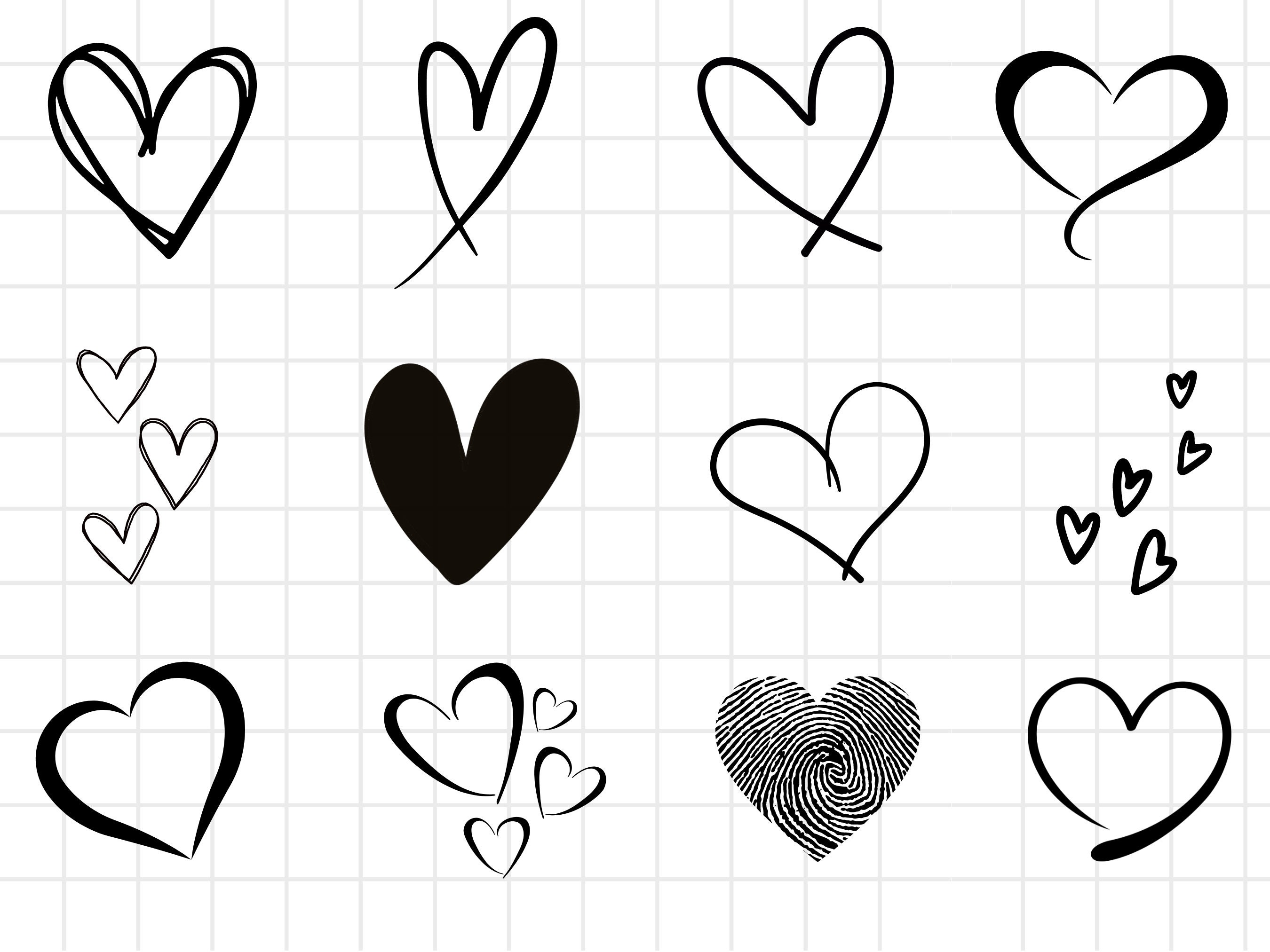 Heart Svg Bundle , Hearts Svg, Love Svg, Valentine Days Svg, Cute Heart ...