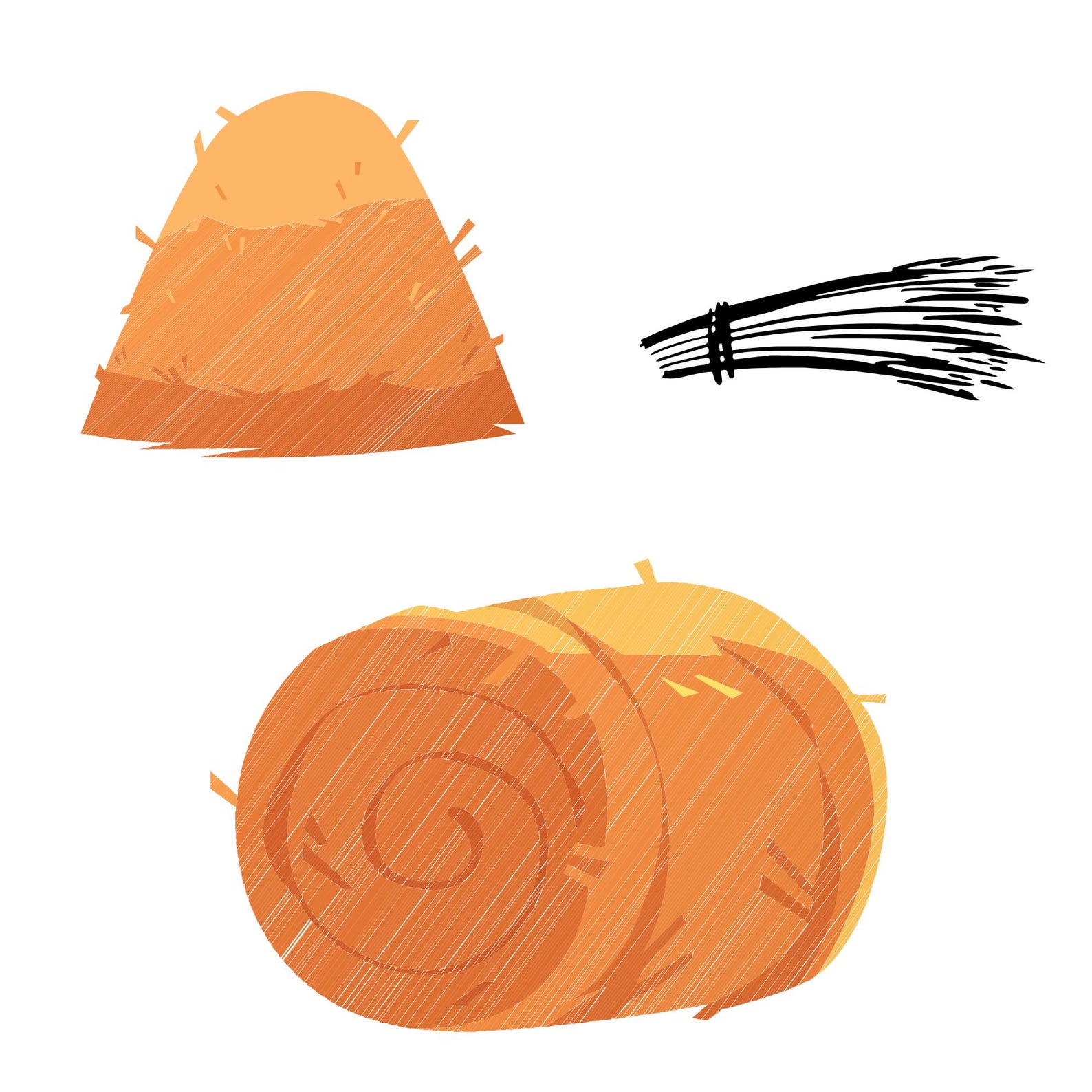 Hay Svg Bundle, Haystack Clipart, Bale Hay Vector, Hay Monogram Decal ...
