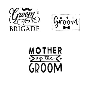 Groomsman Svg Bundle, Groom Squad Clipart, Groom Party Vector, Best Man ...