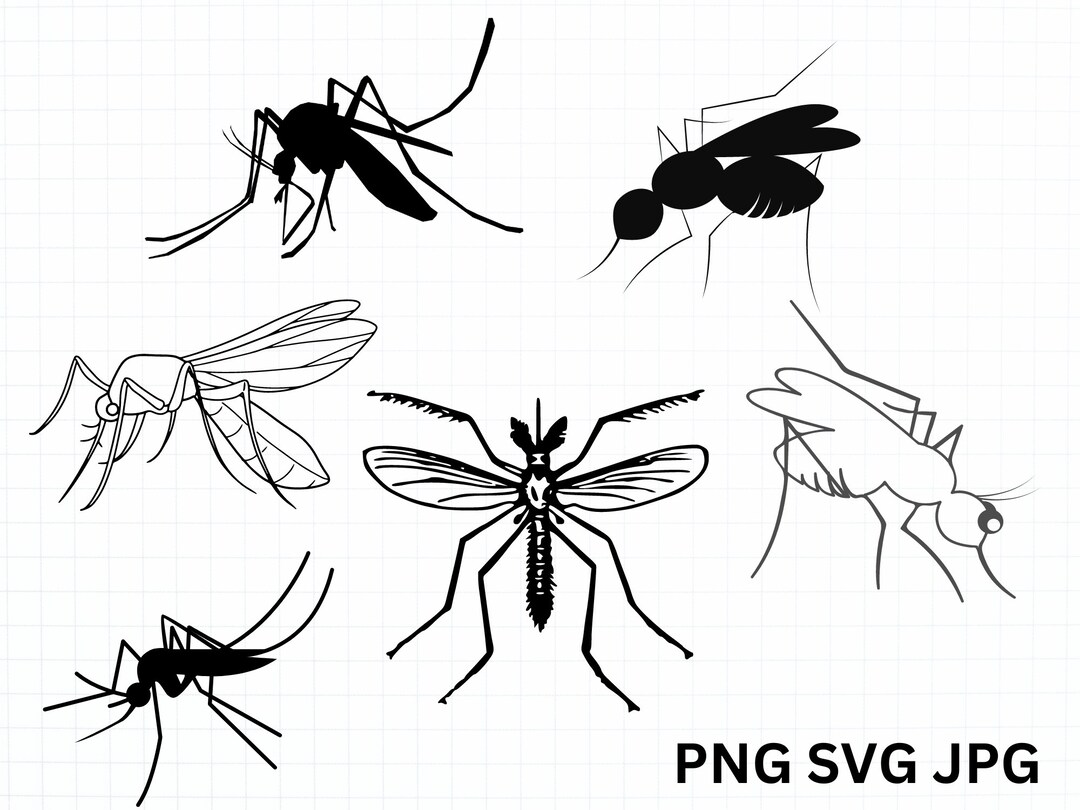 Mosquito Svg, Mosquito Clipart, Mosquito Silhouette, Mosquito Cut File ...