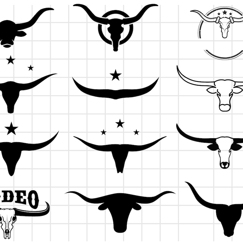Texas Longhorn Svg - Etsy