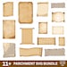 Parchment SVG Bundle | Vintage Paper Scroll SVG | Old Paper Clipart ...