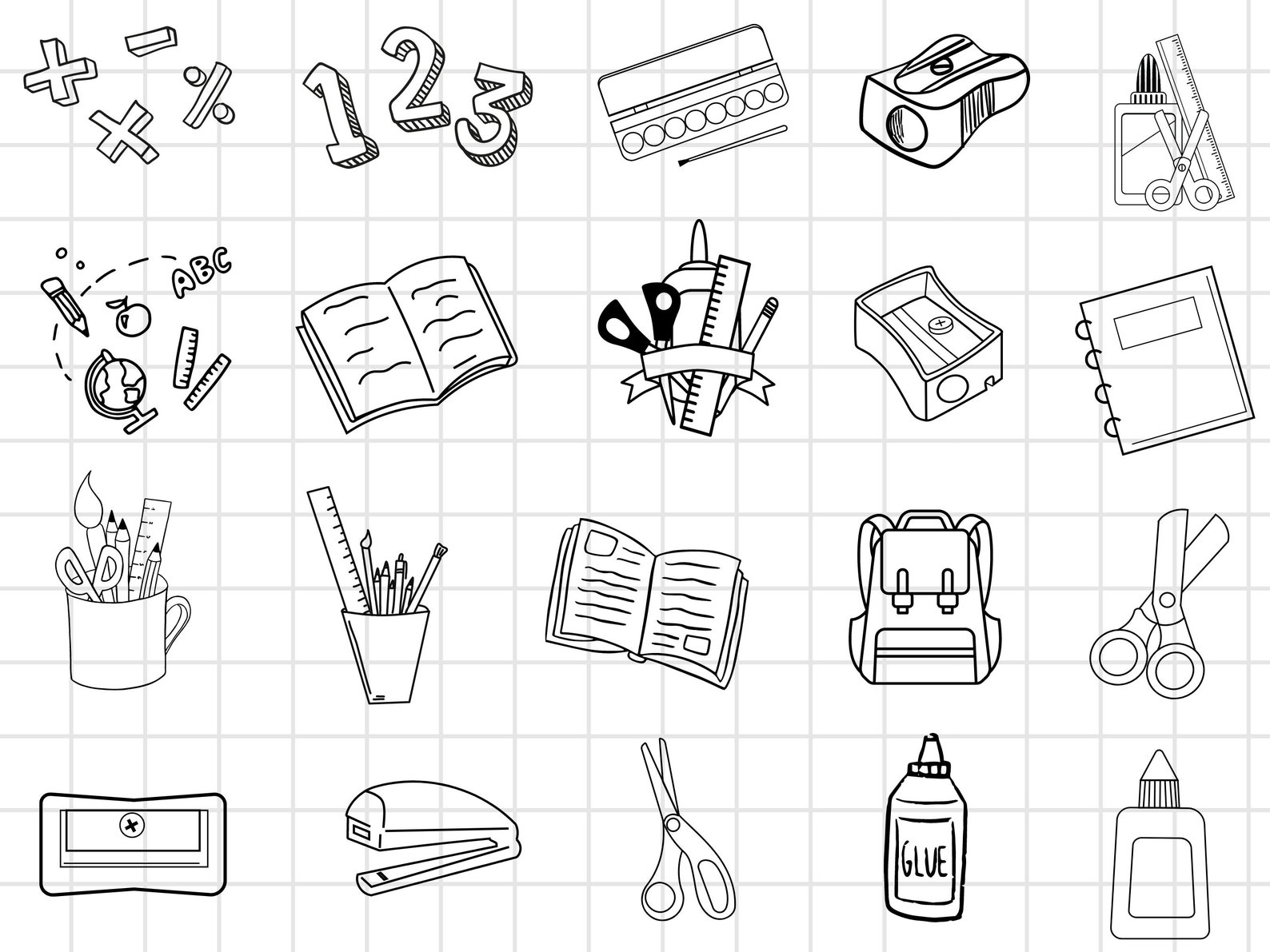 Back to School Supplies SVG Bundle, School Supplies SVG Bundle, School ...