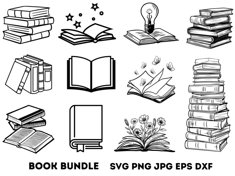 Book Lover SVG Bundle, Book Svg, Reading SVG Bundle, Library Svg ...