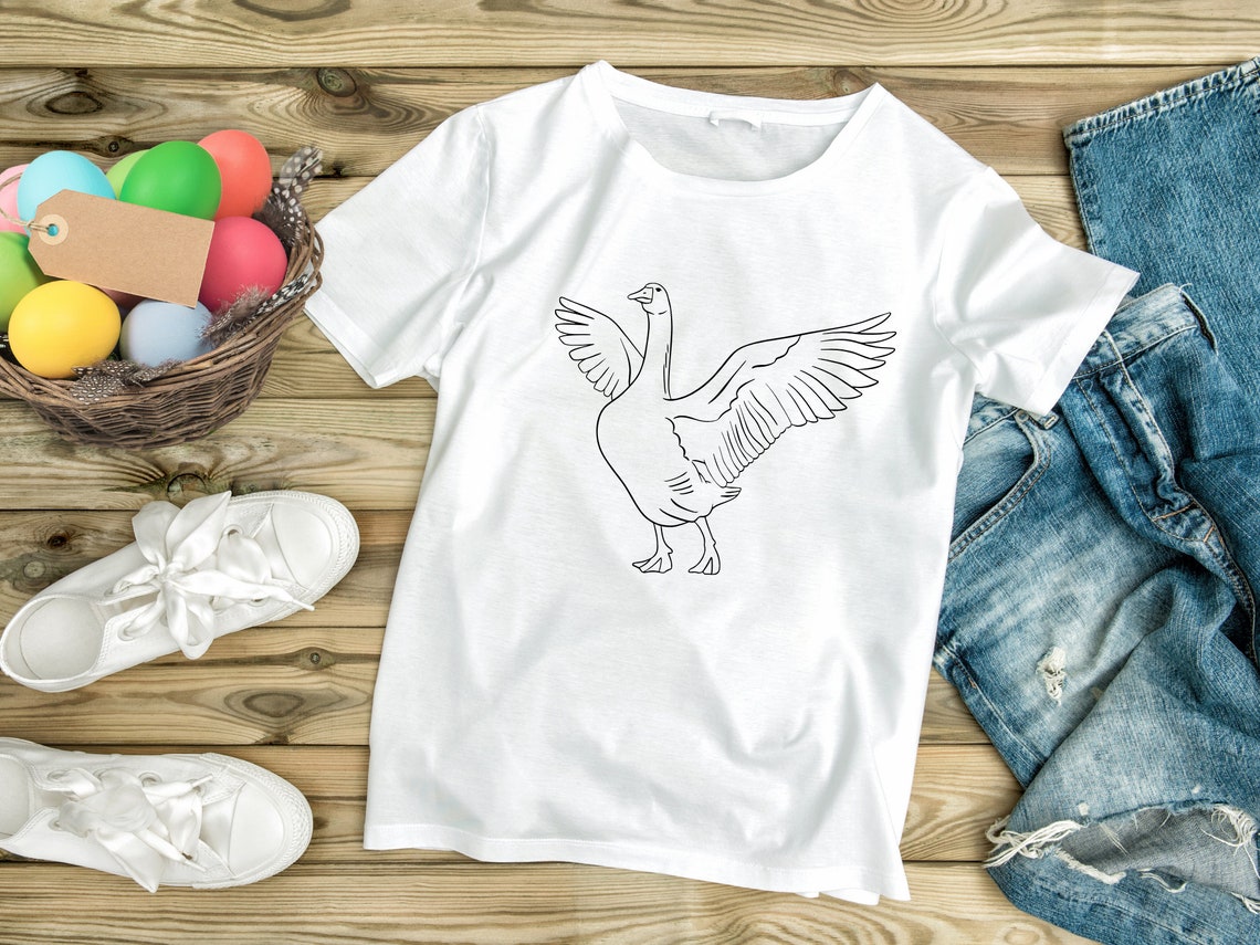 Goose SVG Cut File, Flying Geese SVG, Goose Silhouette, Goose Svg ...