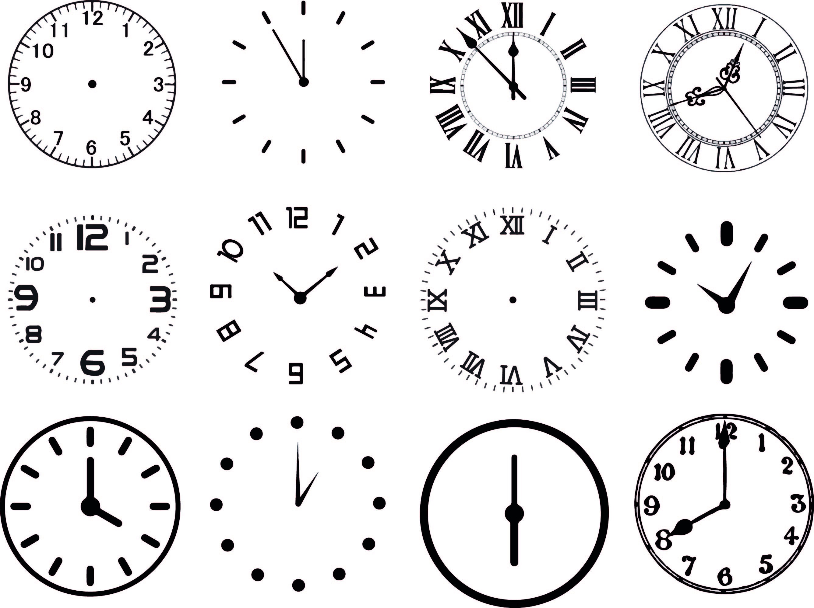 CLOCK FACE SVG Bundle, Clock Face Clipart, Clock Face Svg for Cricut ...
