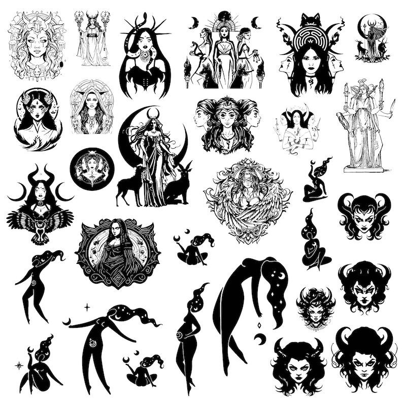 Hecate Goddess Svg Bundle, Hecate Goddess Clipart for Cricut, Witch ...