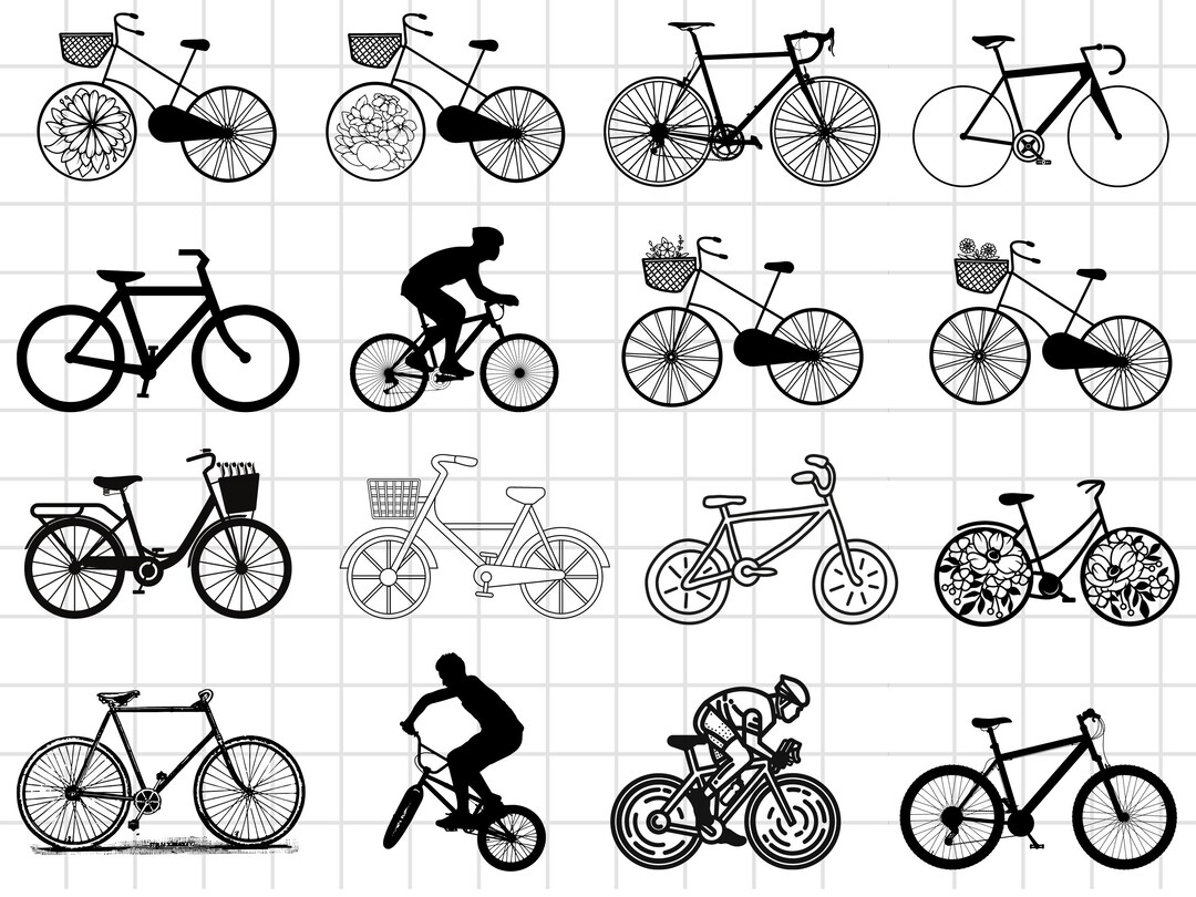 Bicycle Svg, Bike Svg, Bike Clipart, Mountain Bike Svg, Biker Cut Files ...