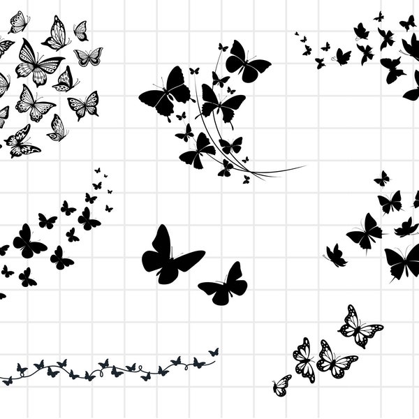 Butterflies Svg - Etsy