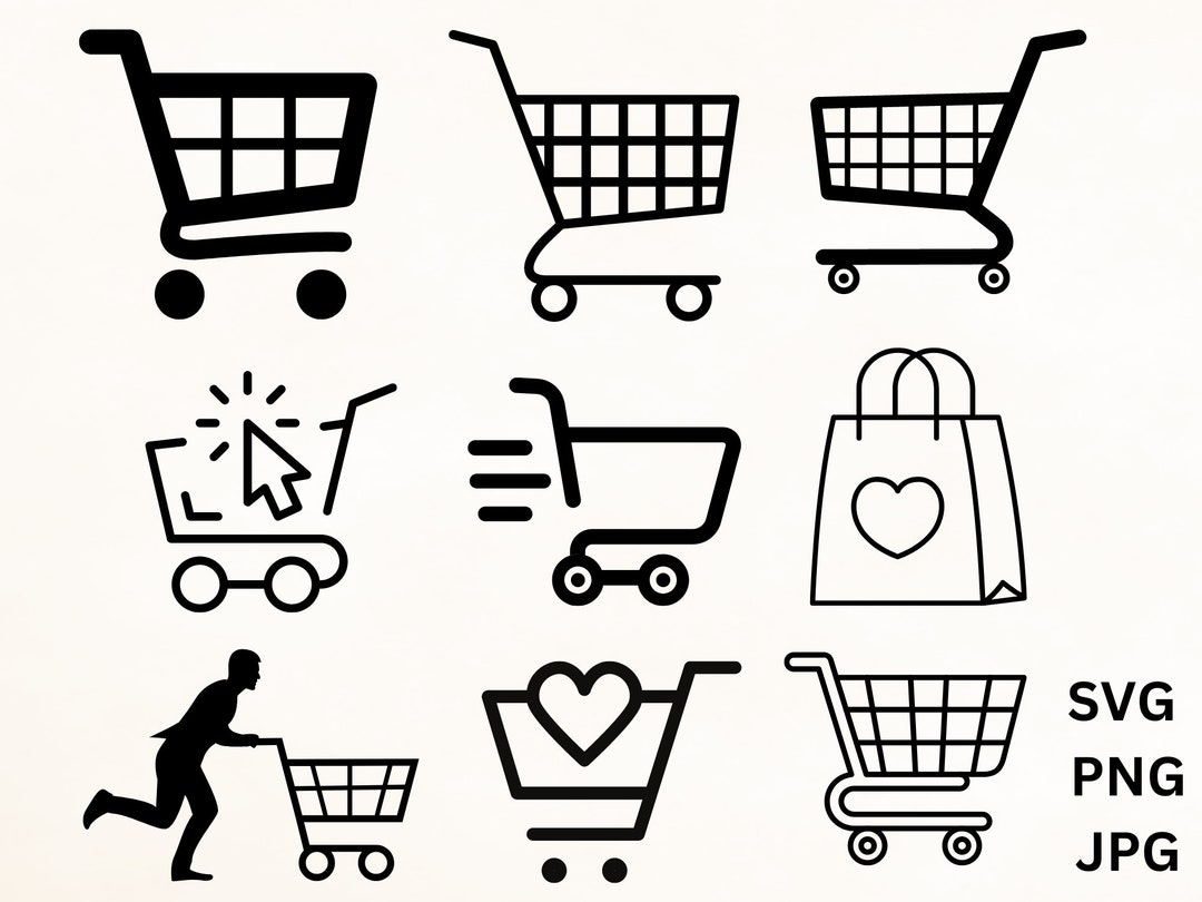 Shopping Cart SVG Bundle, Shopping Cart SVG, Shopping Cart Cricut ...