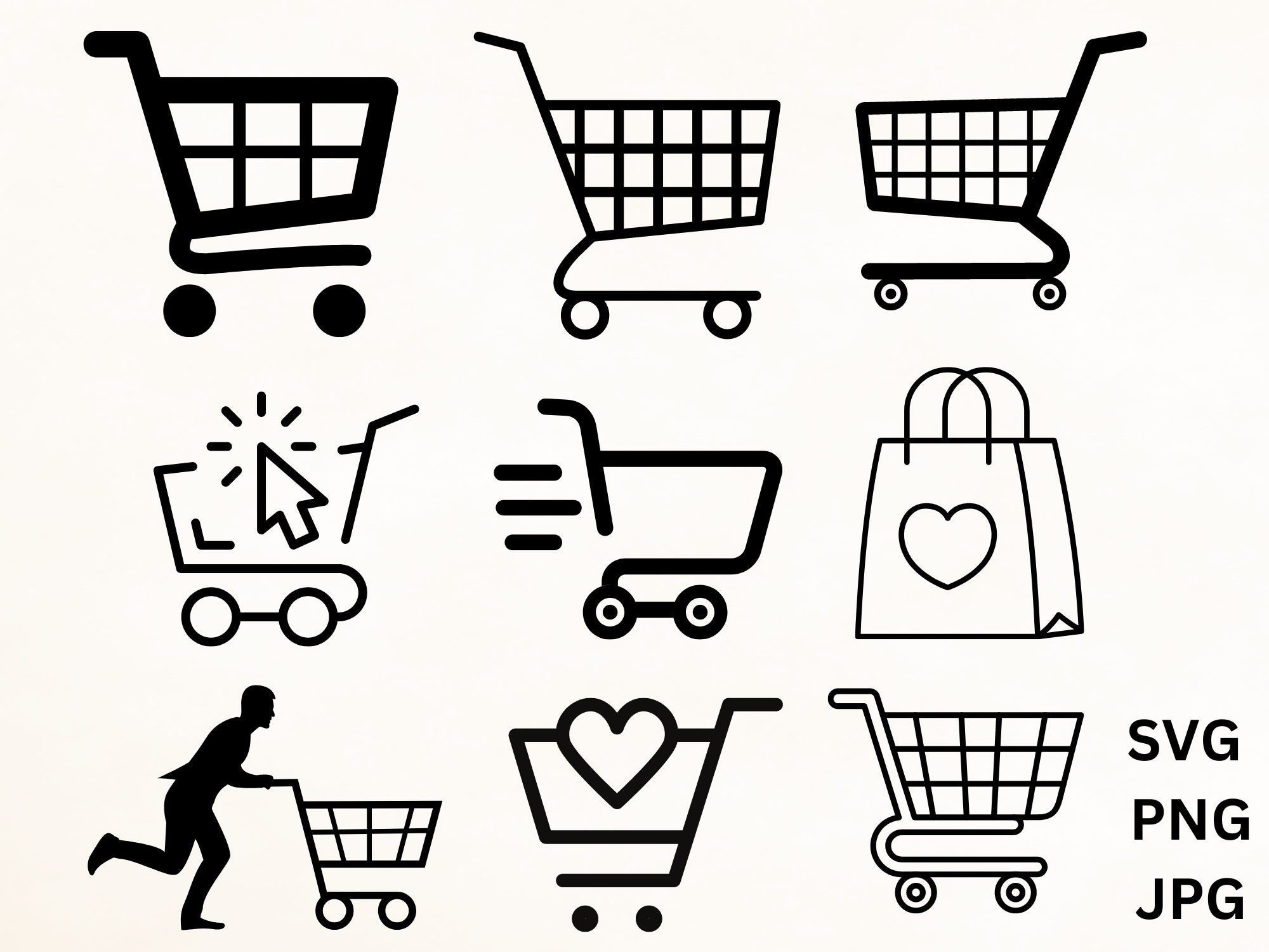 Shopping Cart SVG Bundle, Shopping Cart SVG, Shopping Cart Cricut ...