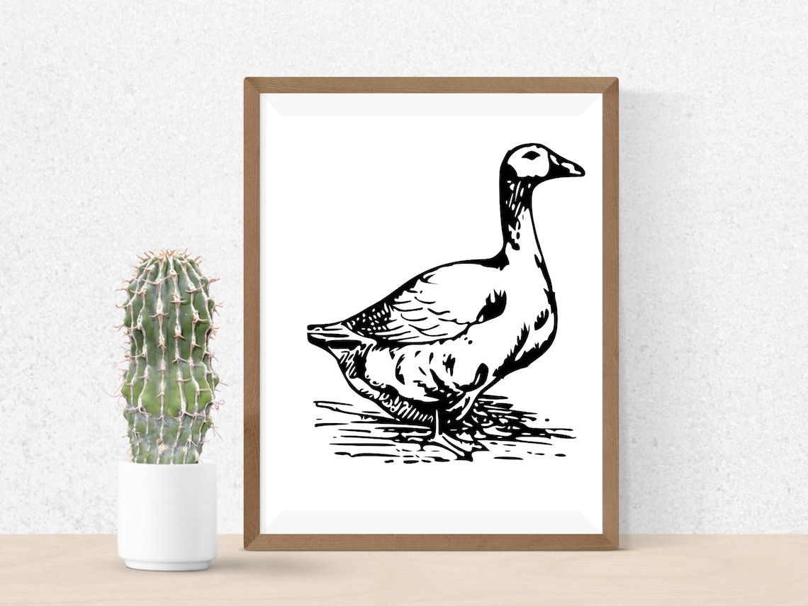 Goose SVG Cut File, Flying Geese SVG, Goose Silhouette, Goose Svg ...