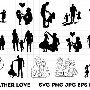 Father Daughter SVG, Dad Svg, Father Daughter Clipart, Dad Life Svg ...