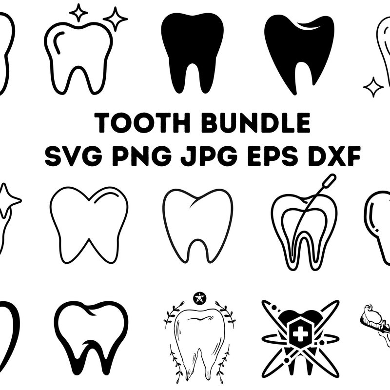 Tooth Svg - Etsy