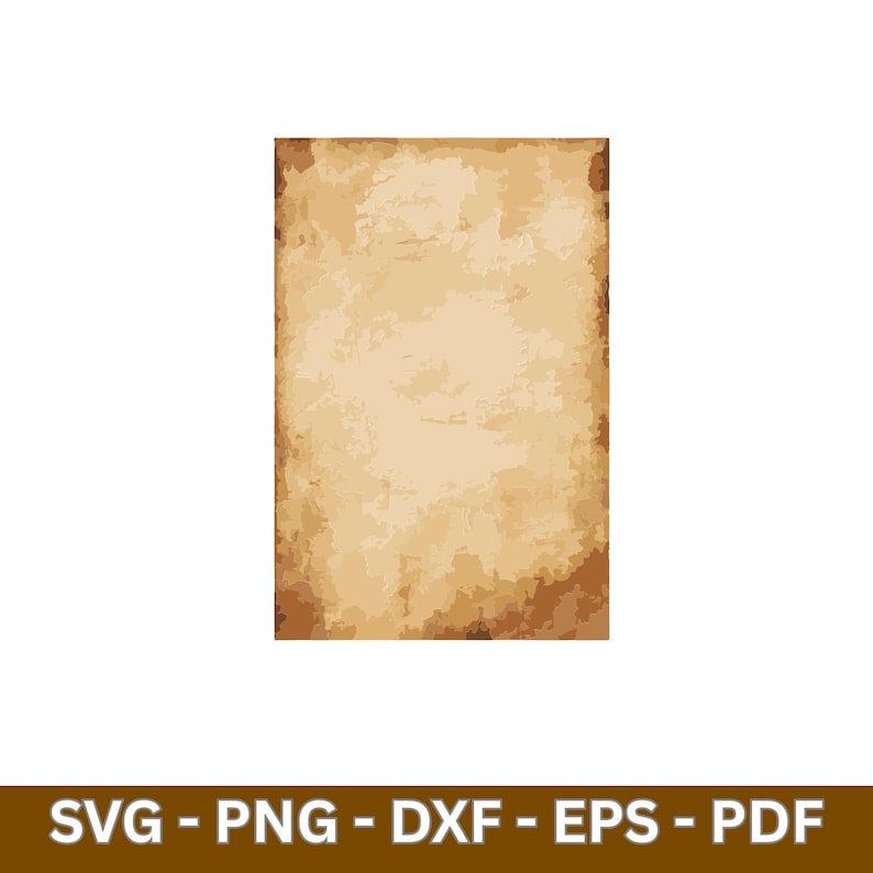 Parchment SVG Bundle | Vintage Paper Scroll SVG | Old Paper Clipart ...