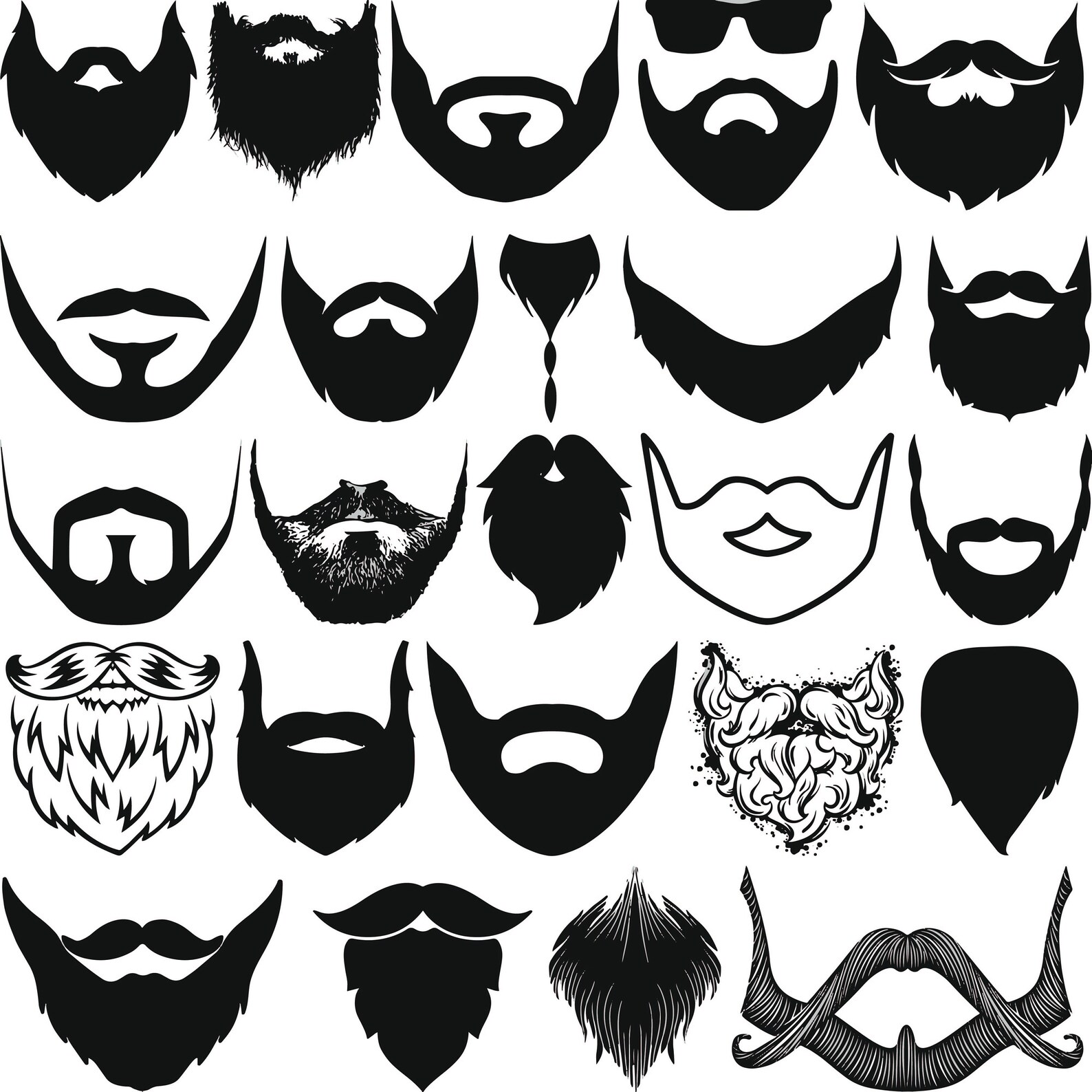 Beard Svg Bundle, Beard Svg, Long Bread Svg, Bread Clipart, Bread ...