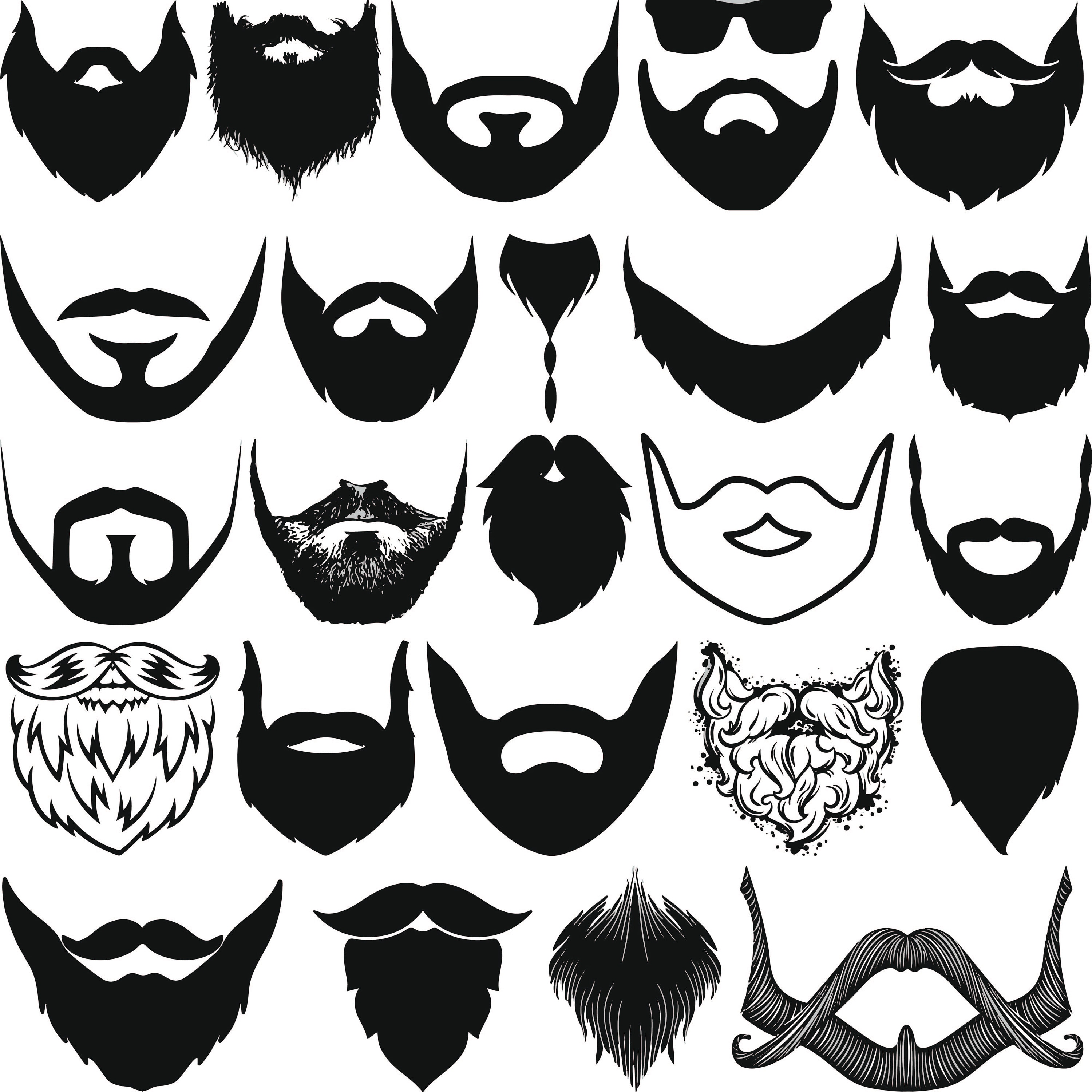 Beard Svg Bundle, Beard Svg, Long Bread Svg, Bread Clipart, Bread ...
