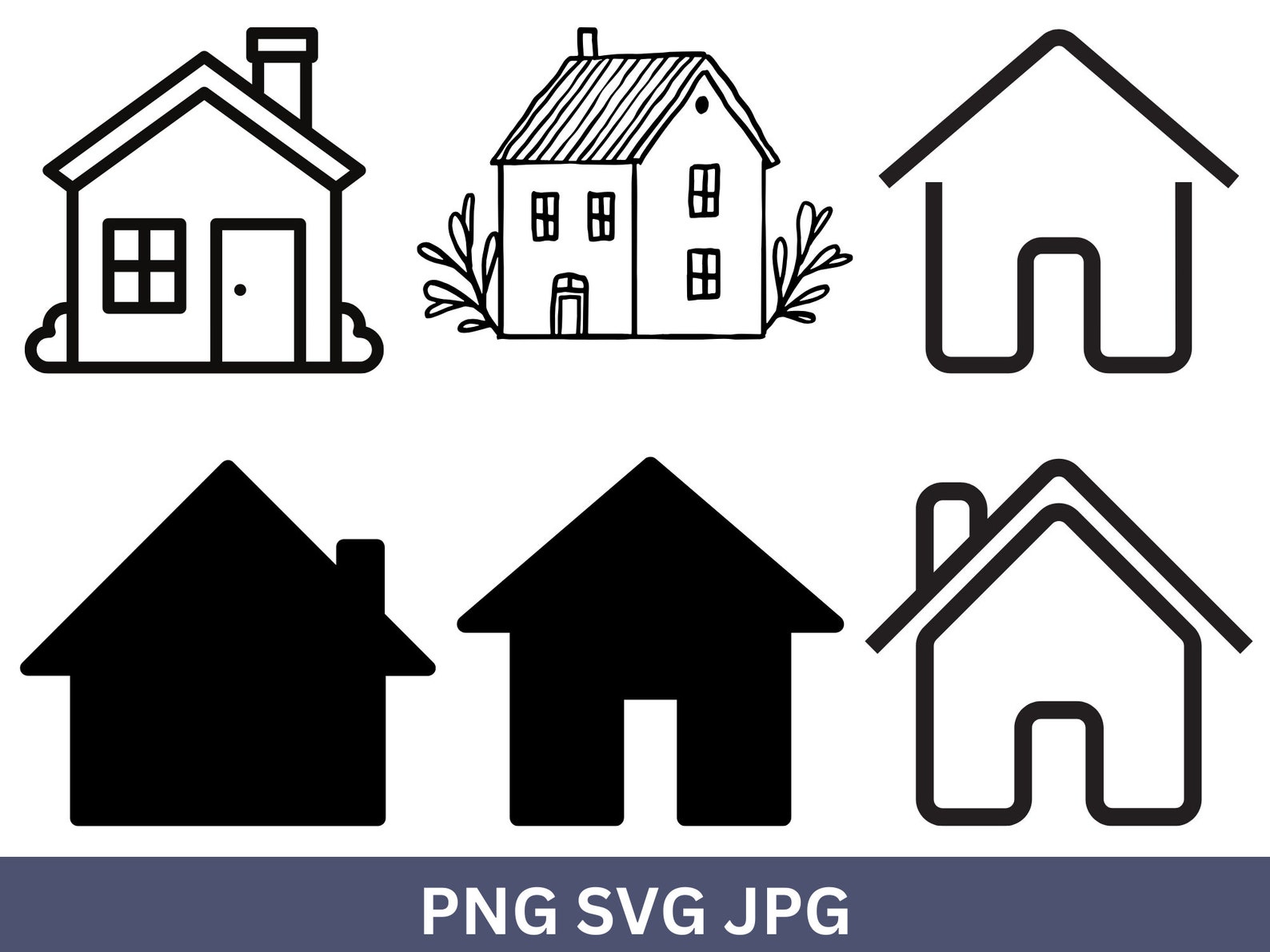 House Svg| House Clipart| House Png| House Vector| House Clip Art ...