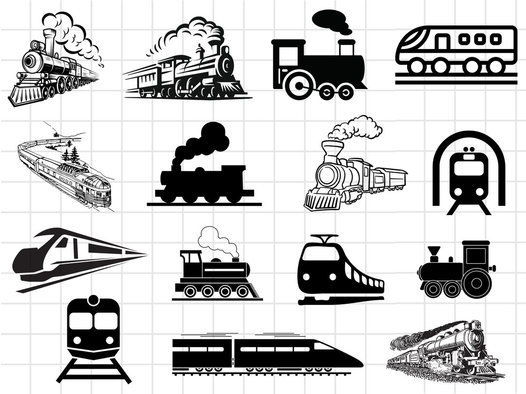 Train SVG Bundle,train Clipart Train Silhouette, Train Vector, Train ...