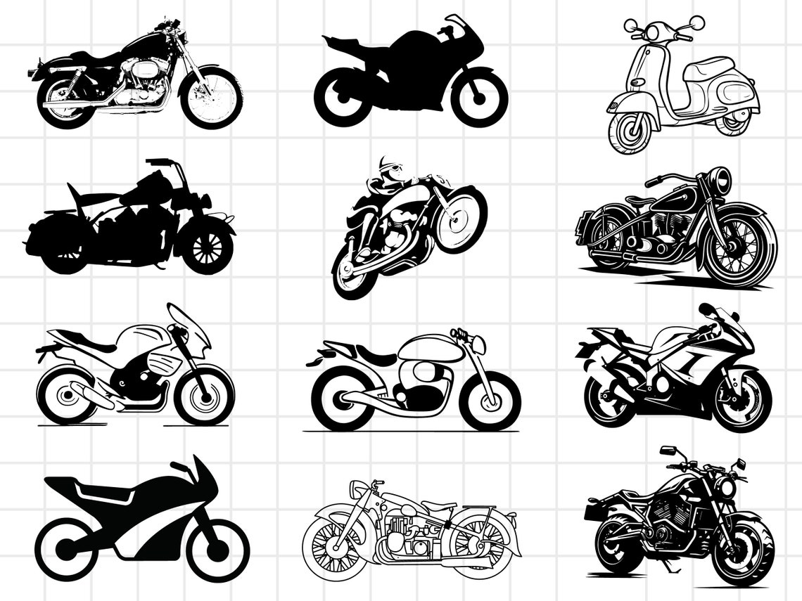 Motorcycle SVG, Motorcycle SVG Bundle, Motorcycle Clipart, Motorcycle ...