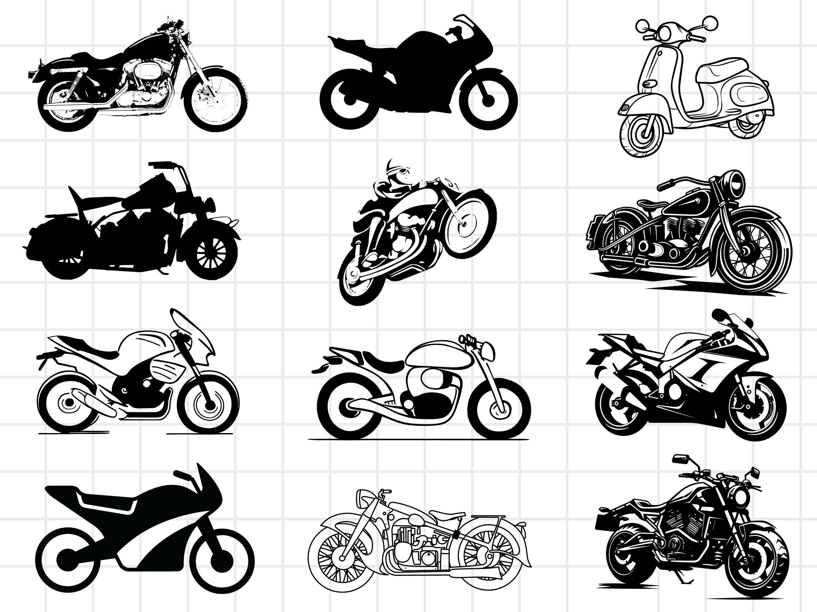 Motorcycle SVG, Motorcycle SVG Bundle, Motorcycle Clipart, Motorcycle ...