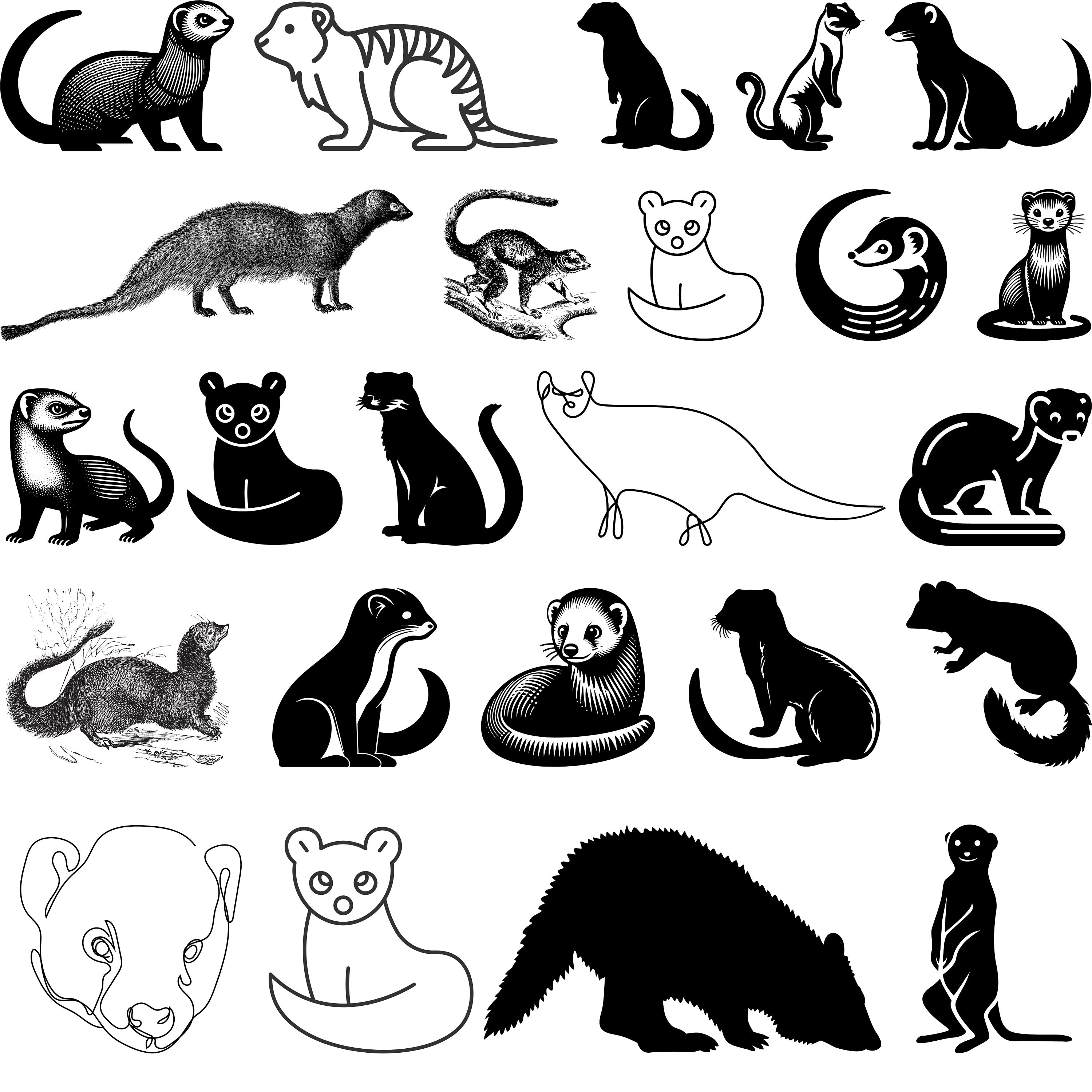 Mongoose Svg Bundle, Mongoose Svg, Mongoose Monogram, Mongoose Svg File ...