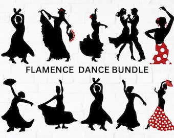 Flamenco Dancer SVG Cut Files Flamenco Dancer Silhouette Flamenco Svg ...