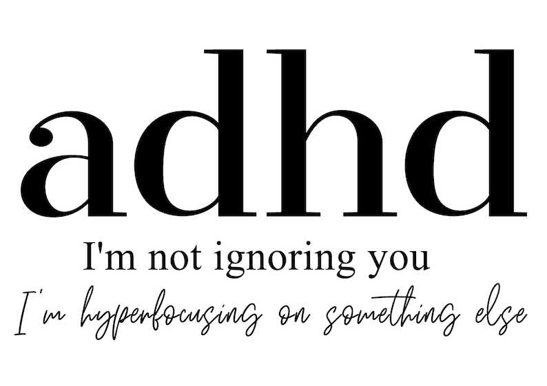ADHD Hyperfocus Svg, Im Not Ignoring You Svg, Adhd Svg - Etsy