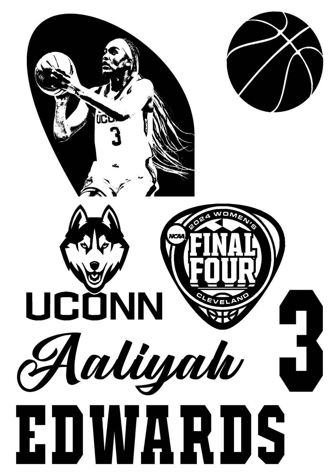 Aaliyah Edwards SVG, Women's Basketball SVG, Basketball Svg, Final Four ...