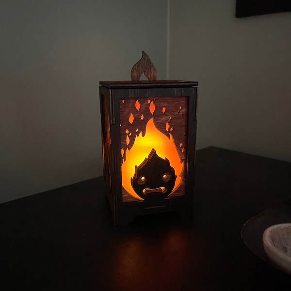 Calcifer Candle - Etsy