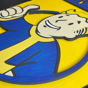 Vault Boy Display - Hand Painted Art - Etsy
