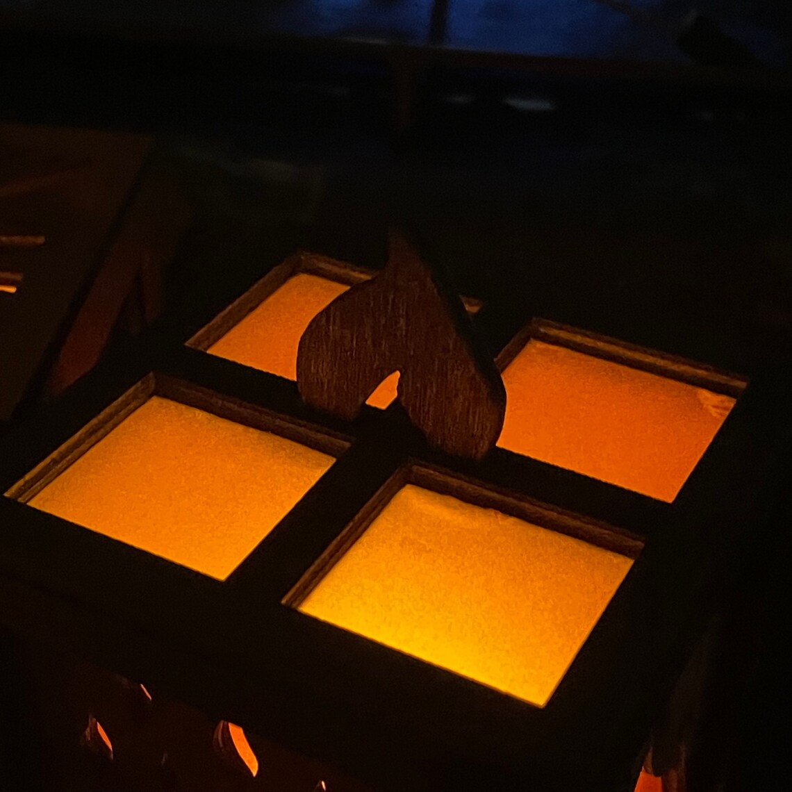 Fire Spirit Candle Lantern - Handmade Wooden Lantern - Etsy