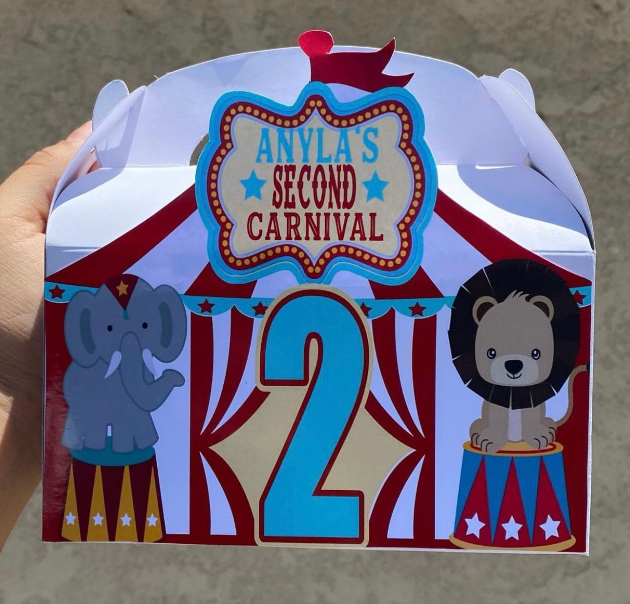 Circus Gable Boxes - Etsy