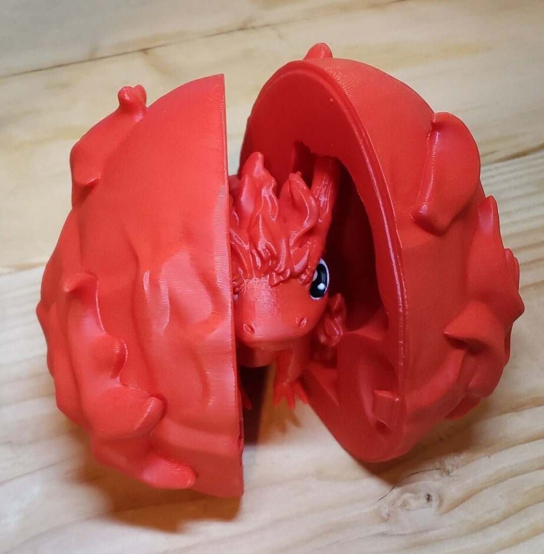 3D Printed Paintable Fire Dragon Egg - Etsy