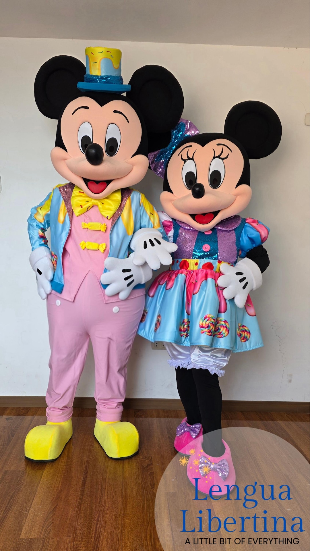 Mascot Costume Minnie Mouse Candy Land, Cosplay Mascot, Botarga, Minnie ...