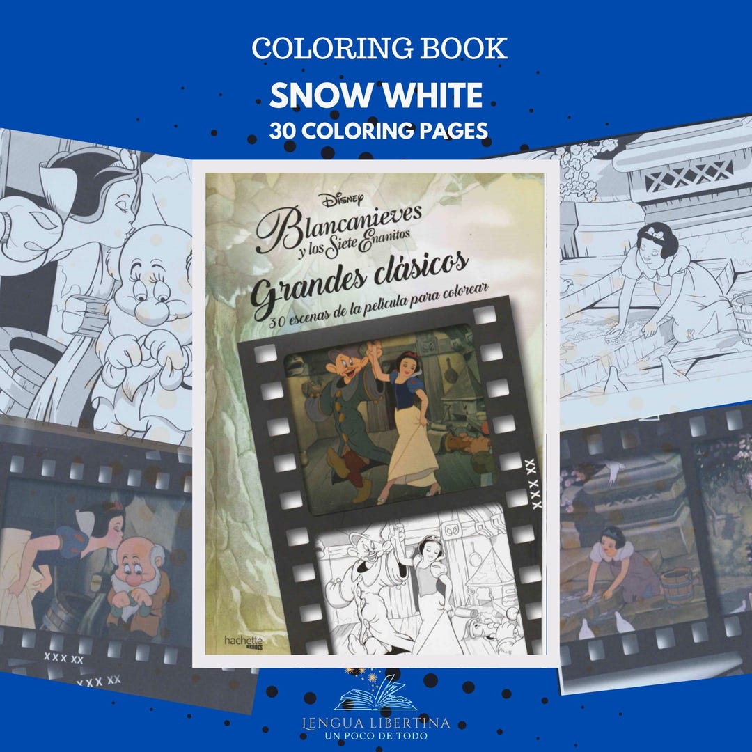 Snow White Coloring Book: 30 Mystery Princess Pages (PDF Download) - Etsy