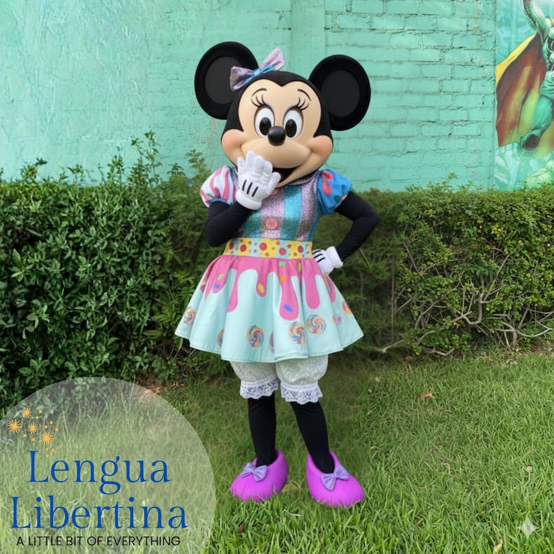 Mascot Costume Minnie Mouse Candy Land, Cosplay Mascot, Botarga, Minnie ...