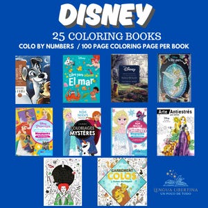 Set of 25 Digital Mystery Coloring Books - Disney Coloring Books ...