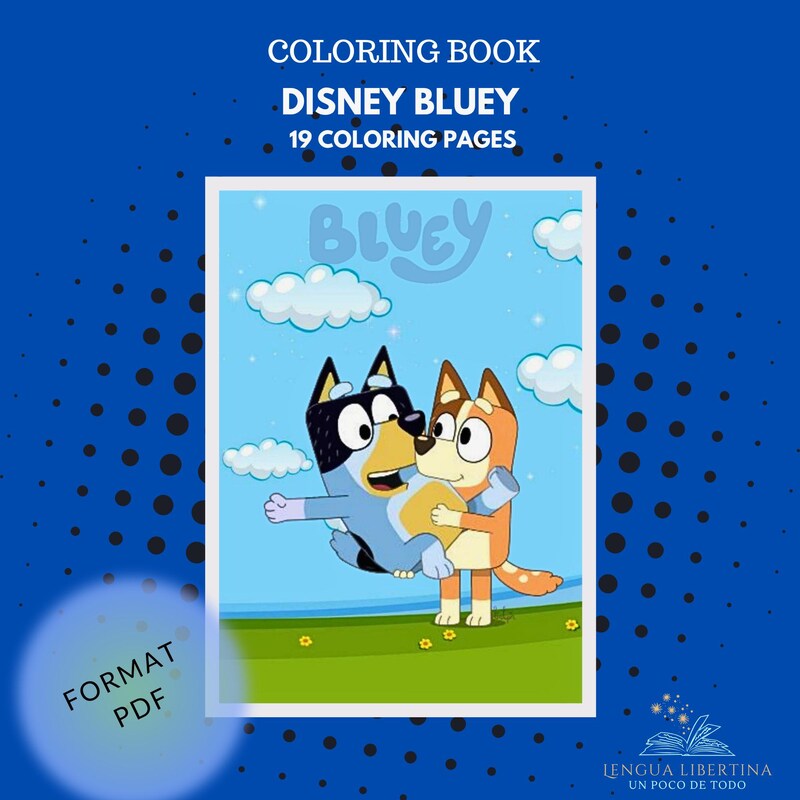 Printable Bluey Color Pages - Etsy