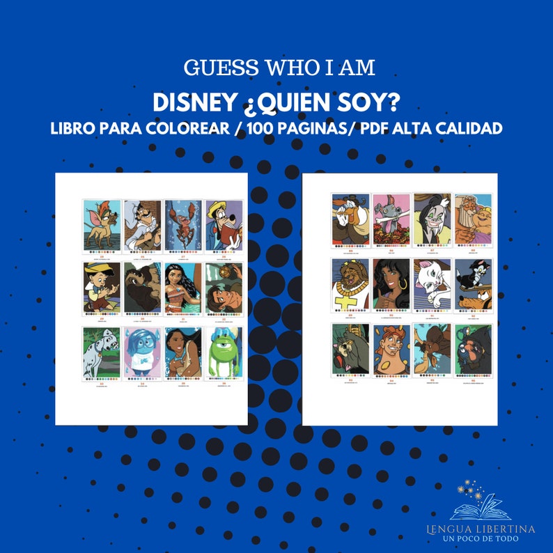 Coloring Book / Libro Para Colorear / Color by Number / Printable PDF ...